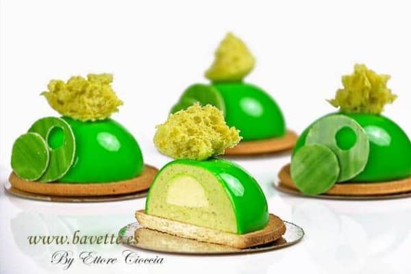 Sablé con mousse de pistacho y lemon curd - Recetags