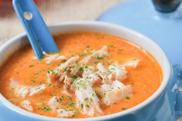 Sopa de romesco con pollo - Recetags