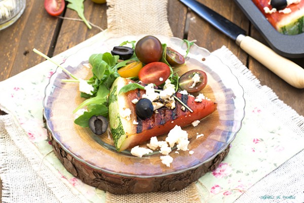 Ensalada de sandía asada - Recetags
