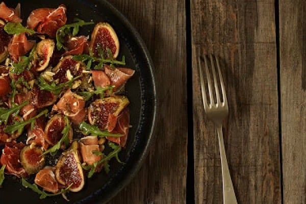 Jamón con higos, Cítricos y Frutos Secos - Recetags
